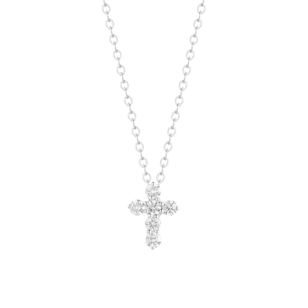 Small Diamond Cross Necklace